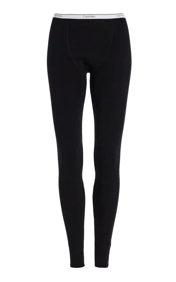Calvin Klein Ryllee Cotton-cashmere Skinny Pants - Black
