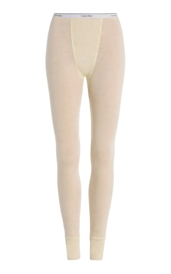 Calvin Klein Rosalie Wool Leggings - Ivory