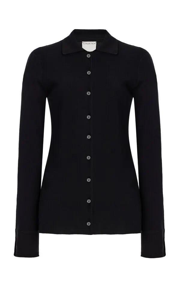 Calvin Klein Christine Cotton-cashmere Shirt - Black