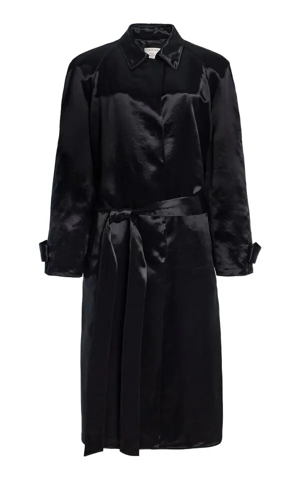 Calvin Klein Agnes Cupro Satin Coat