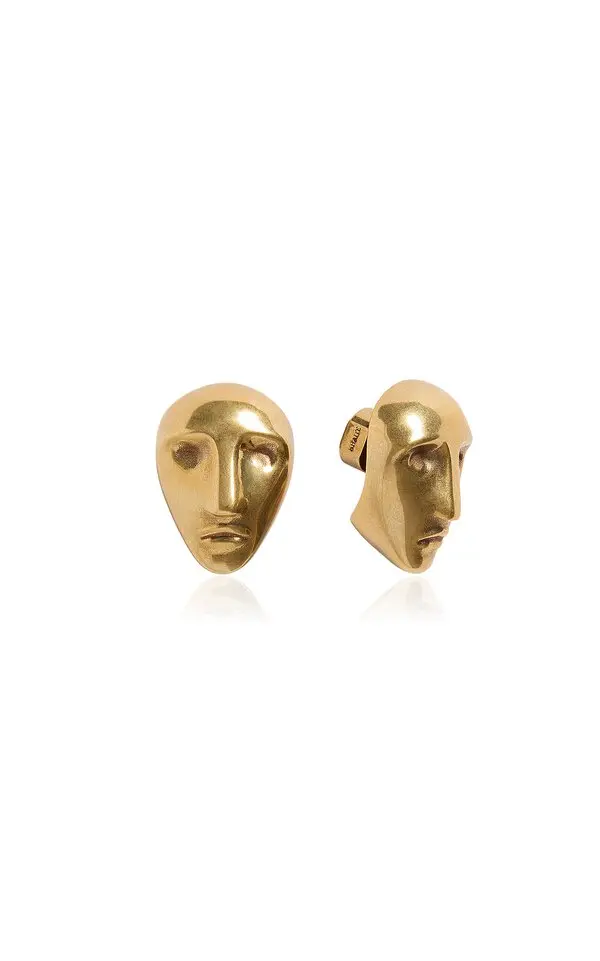 Khaite Visage Earrings - Gold
