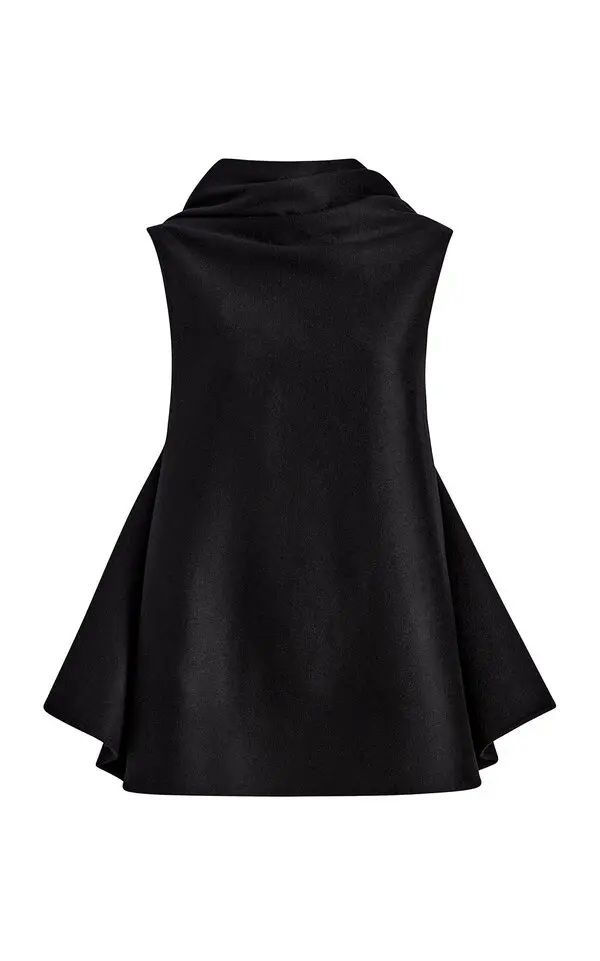 Khaite Ebony Wool-silk-cashmere Blend Top - Black