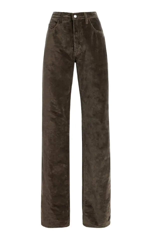 Calvin Klein Rigid High-rise Straight-leg Jeans - Taupe