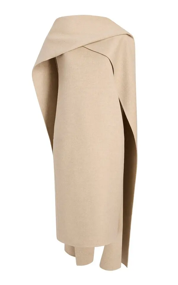 Khaite Ramona Cashmere Midi Dress - Neutral