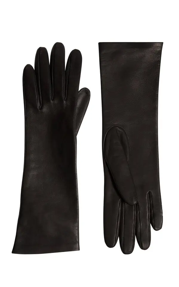 Khaite Remo Mid Gloves - Black