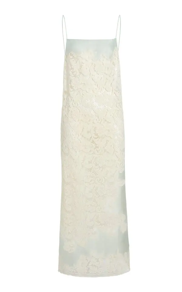 Khaite Nelvis Lace Midi Dress - Multi