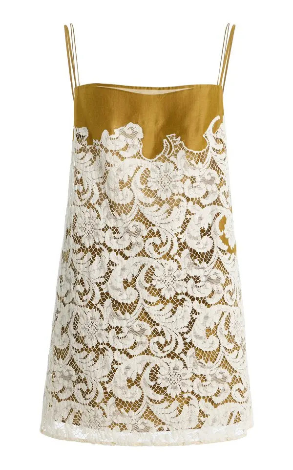 Khaite Neema Lace Top - Bronze