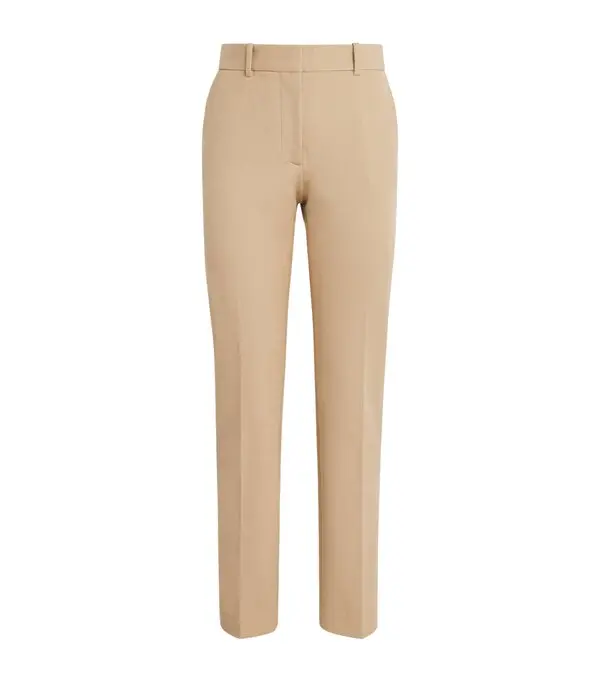 JOSEPH Gabardine Coleman Slim Trousers - Pink