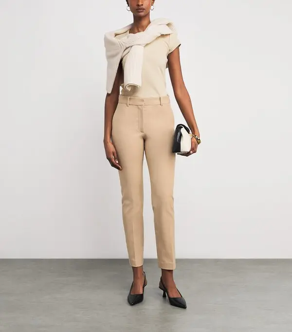 JOSEPH Gabardine Coleman Slim Trousers