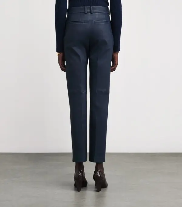 JOSEPH Coleman Leather Trousers