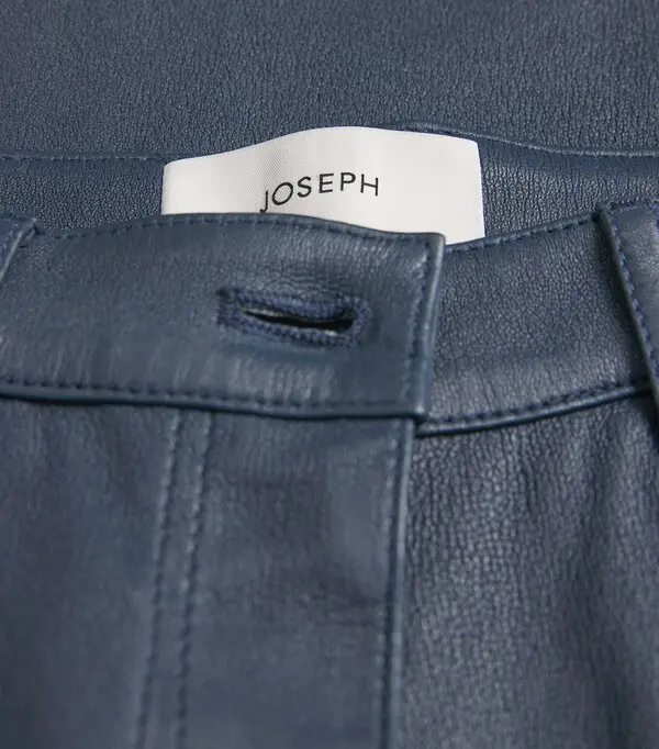 JOSEPH Leather Stretch Duke Trousers