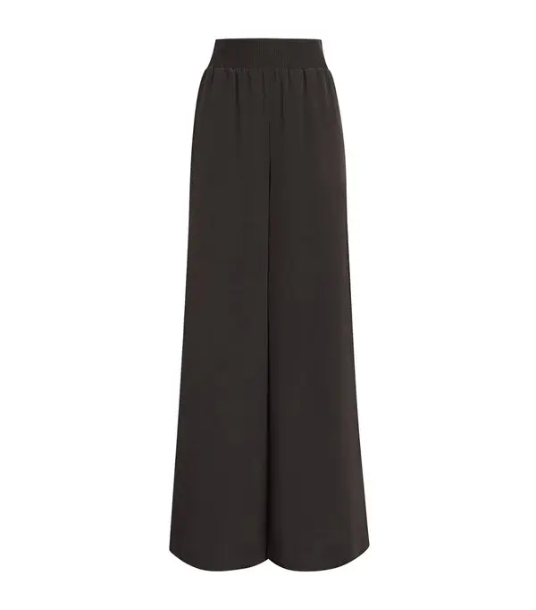 JOSEPH Nour Wide-leg Trousers - Brown