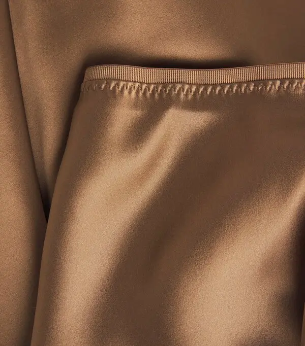 JOSEPH Silk Satin Isaak Maxi Skirt - Brown