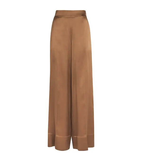 JOSEPH Silk Satin Dijon Trousers