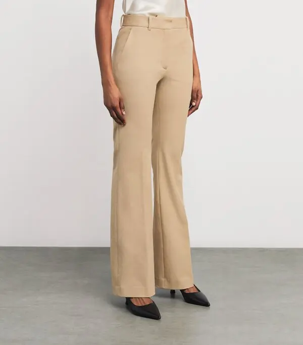 JOSEPH Stretch-gabardine Tafira Flared Trousers