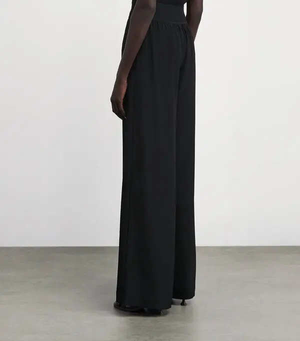 JOSEPH Crepe De Soie Silk Rihani Trousers - Black