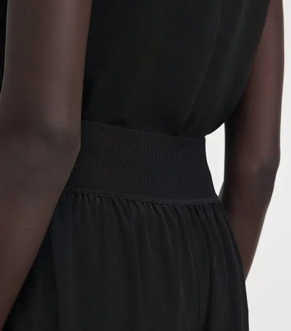 JOSEPH Crepe De Soie Silk Rihani Trousers - Black