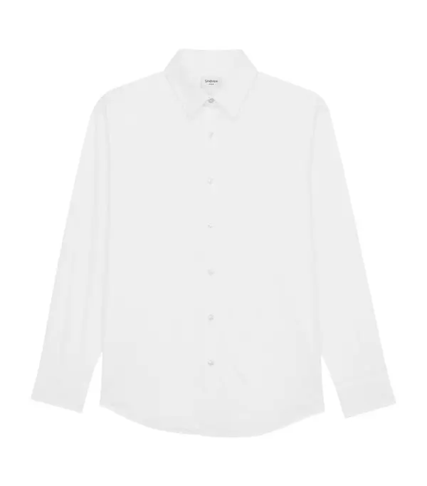 Saint Laurent Stretch-cotton Cassandre Shirt - White