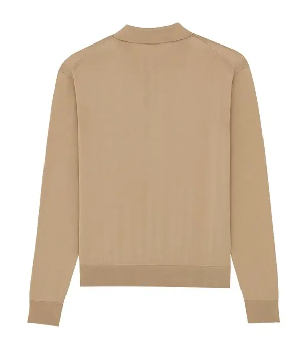 Saint Laurent Silk-cotton Polo Sweater