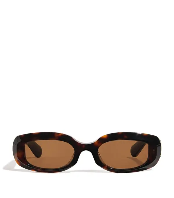 JOSEPH Oval Bahia Sunglasses - Brown