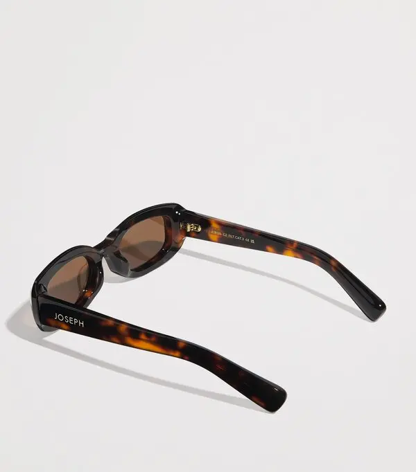 JOSEPH Oval Bahia Sunglasses - Brown