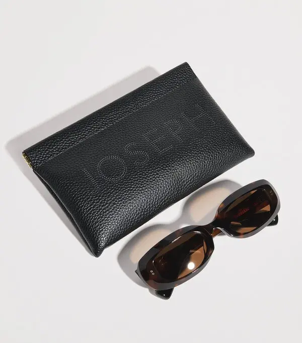 JOSEPH Oval Bahia Sunglasses - Brown