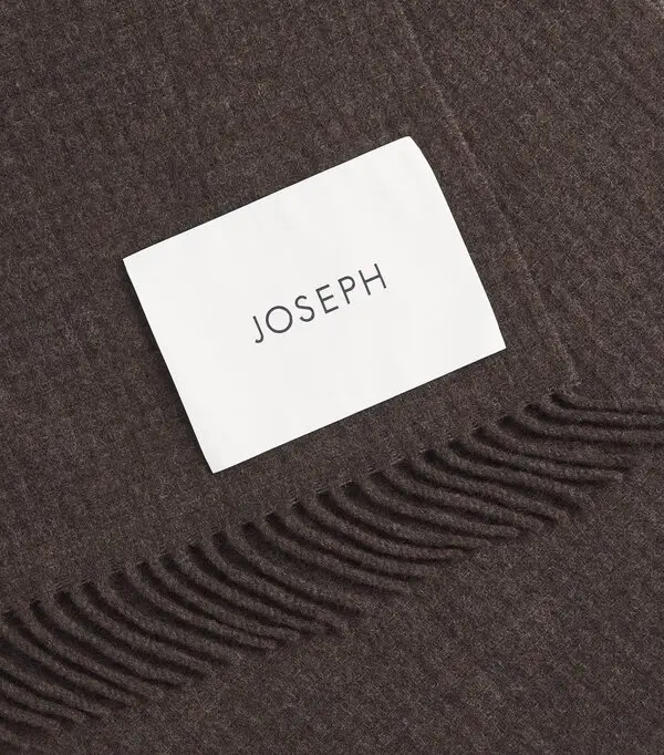JOSEPH Wool Flora Waffle Scarf