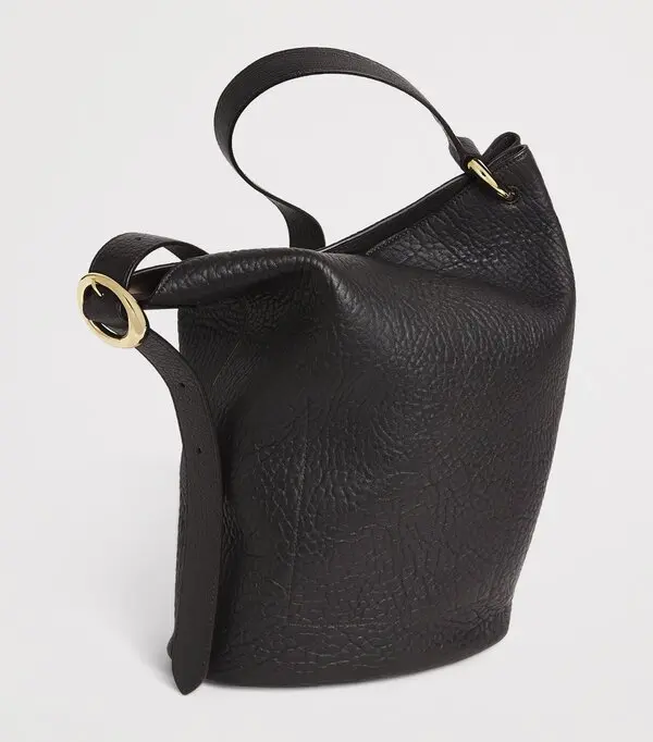 JOSEPH Leather Pebble Bucket Bag
