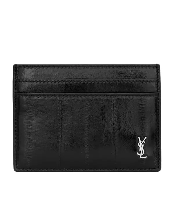 Saint Laurent Logo Card Holder - Black