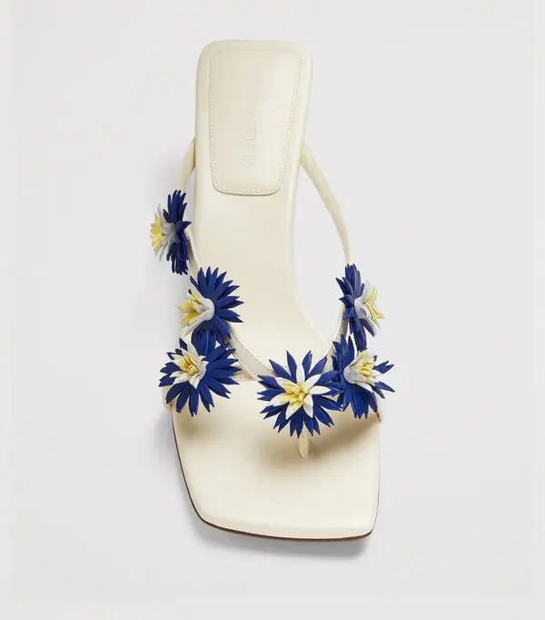 Bottega Veneta Lambskin Embellished Thong Sandals