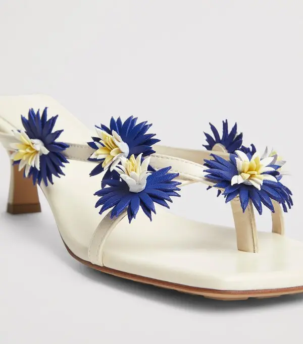 Bottega Veneta Lambskin Embellished Thong Sandals