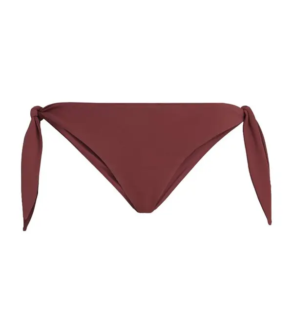 Brunello Cucinelli Side-tie Bikini Bottoms - Red