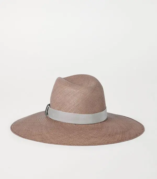 Brunello Cucinelli Straw Trilby Hat