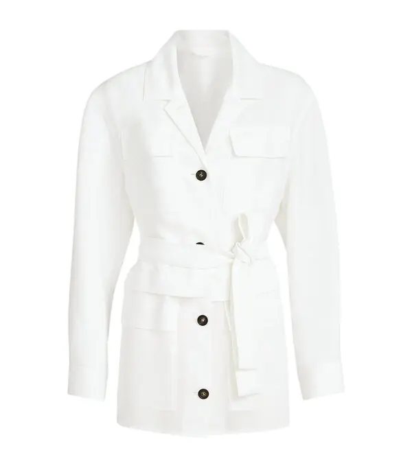Brunello Cucinelli Twill Safari Blazer