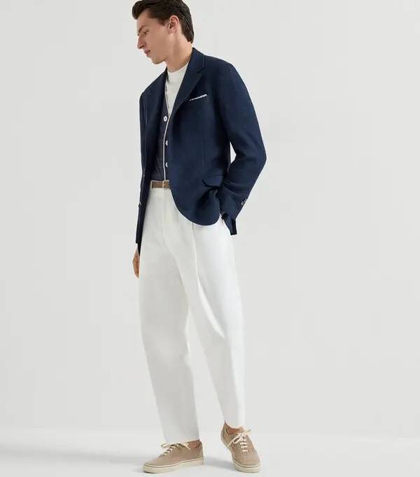 Brunello Cucinelli Cashmere-silk-linen V-neck Cardigan