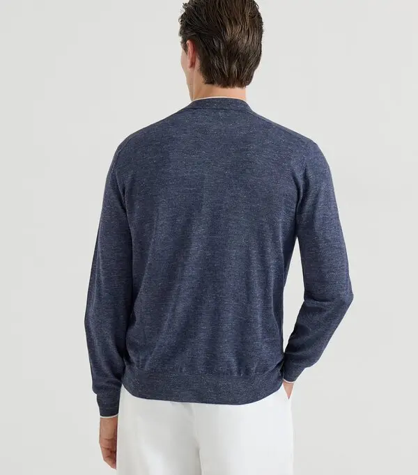Brunello Cucinelli Cashmere-silk-linen V-neck Cardigan