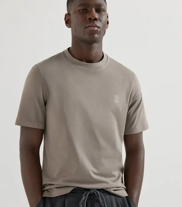 Brunello Cucinelli Cotton Logo T-shirt