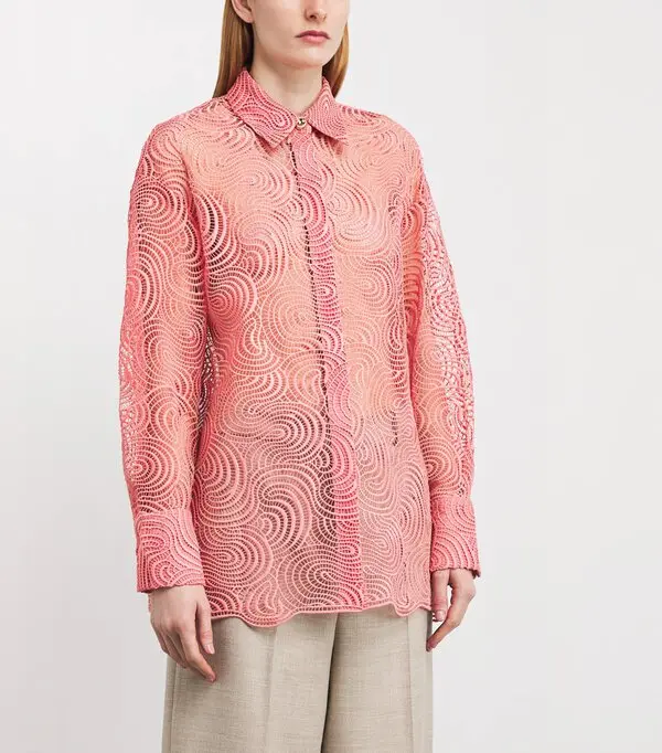 JOSEPH Nyla Corded Lace Blouse