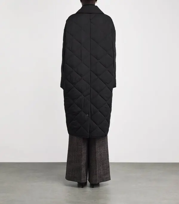 JOSEPH Diamond Quilted Penny Coat
