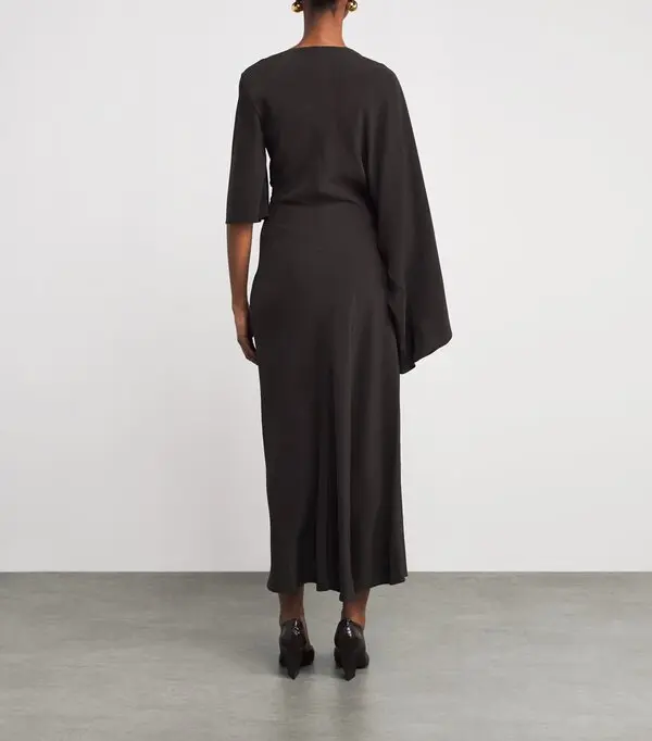 JOSEPH Satin Joya Maxi Dress - Brown