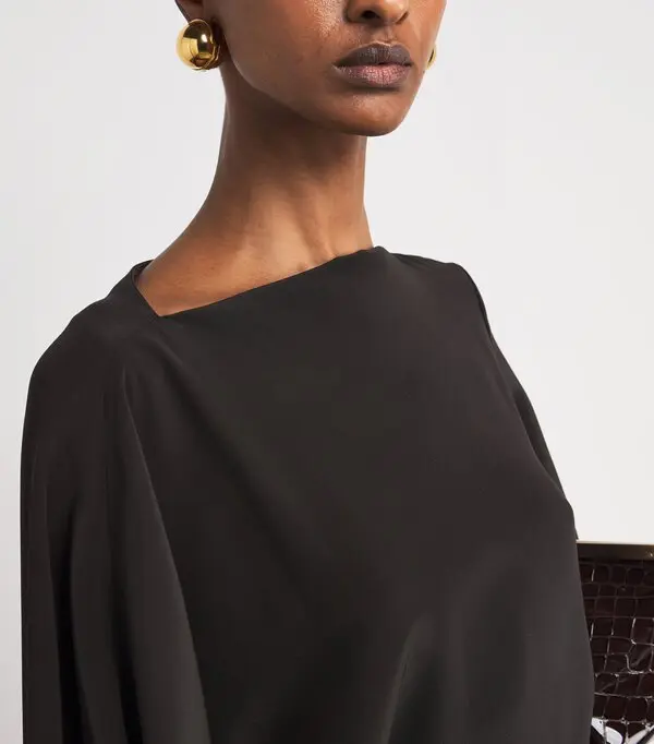 JOSEPH Satin Joya Maxi Dress - Brown