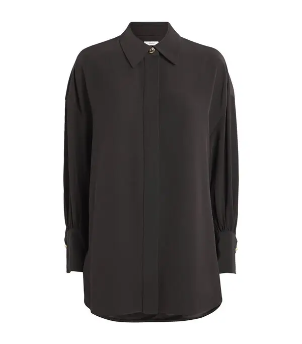 JOSEPH Satin Camilia Blouse - Brown