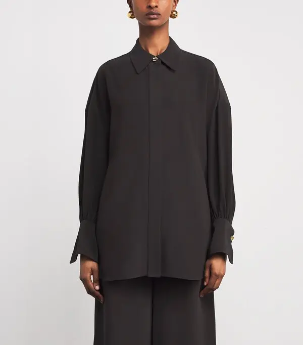 JOSEPH Satin Camilia Blouse - Brown