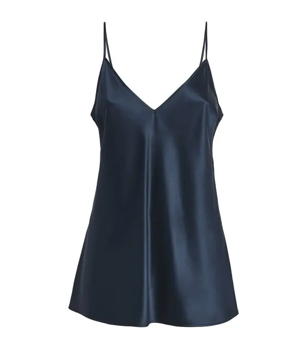 JOSEPH Satin Sleeveless Top - Blue