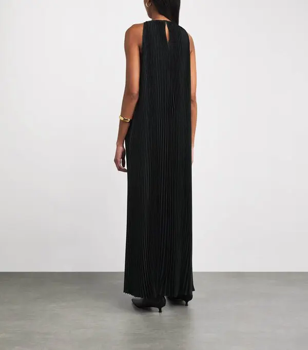 JOSEPH Pleated Chenes Maxi Dress