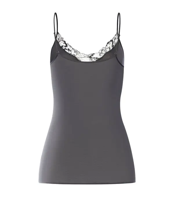 Hanro Cotton Cami Top - Grey