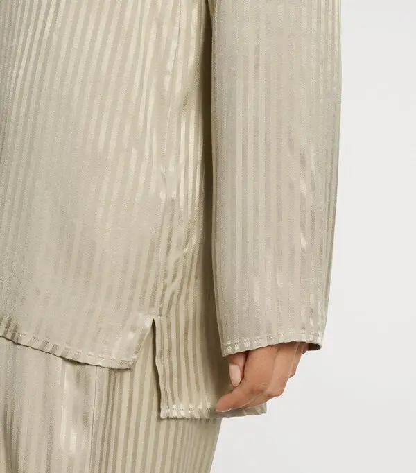 Hanro Stripe Long-sleeve Pyjama Shirt