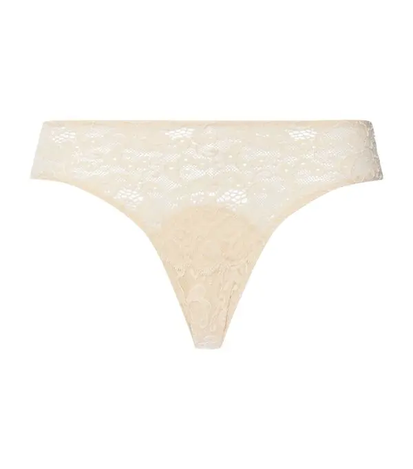 Hanro Cotton-blend Moments Mini Briefs - Beige