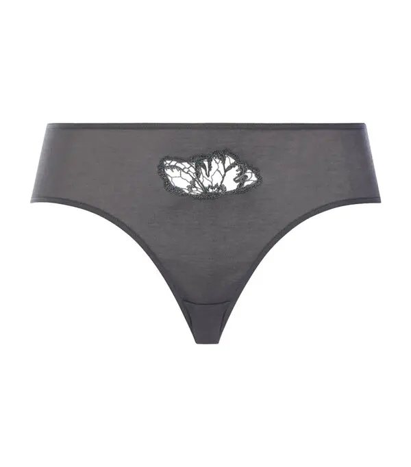 Hanro Cotton Belen Midi Briefs - Grey