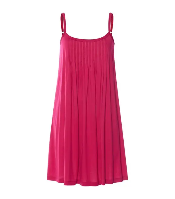 Hanro Cotton Juliet Mini Nightdress - Red